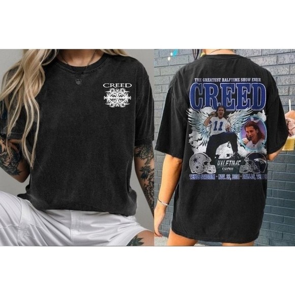 Gildan | Shirts | The Greatest Halftime Show Ever Creed 2 Sided Shirt ...